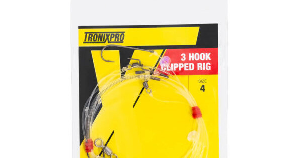 Tronixpro Hand-Tied 3 Hook Clipped Rig