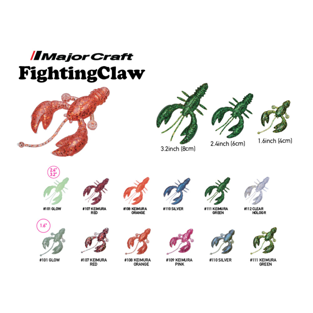 Major Craft Fighting Claw 1.6in